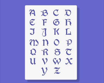 Gothic Font Stencil - Etsy UK