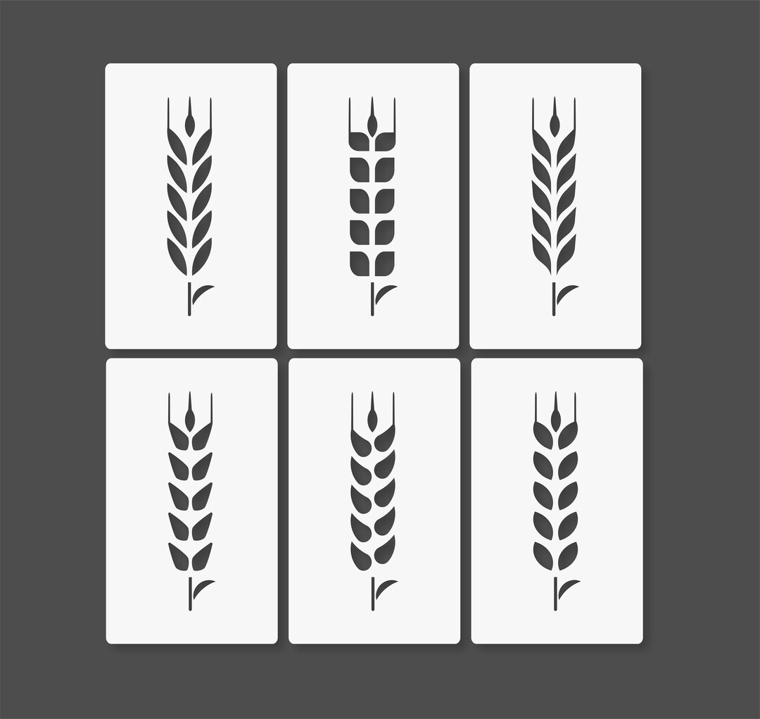Grain Symbol Stencil 6pack Reusable - Etsy
