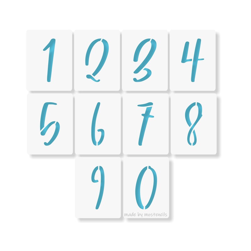 Table Number Stamps - Etsy