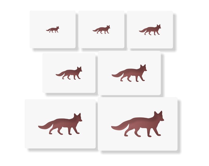 Fox Stencil Reusable Fox Stencil Art Stencil DIY Craft Stencil ...