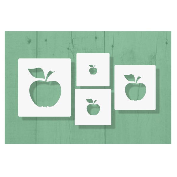 Apple Stencil - Etsy