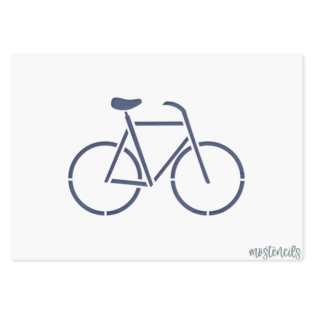 Bicycle Stencil Reusable Motif Size 4.72"x7.08" 12x18cm - Etsy