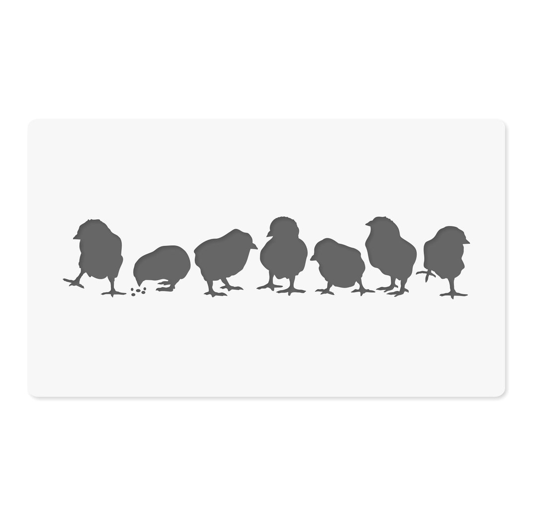Group of Chicken Chicks Border Stencil Reusable - Etsy
