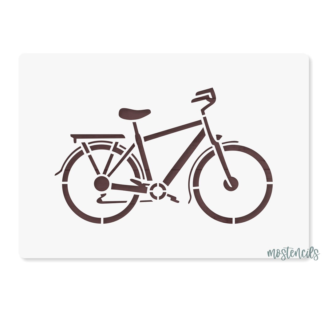 Bicycle Stencil Reusable Motif Size 5.9"x9.44" 15x24cm - Etsy