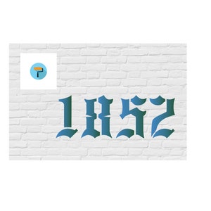 Number Stencils 10pack No.12, Single Number Stencils, Reusable Stencils ...