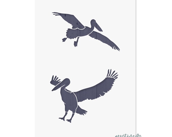 Pelican Stencil, Reusable Pelican Stencil, Art Stencil, DIY Craft ...