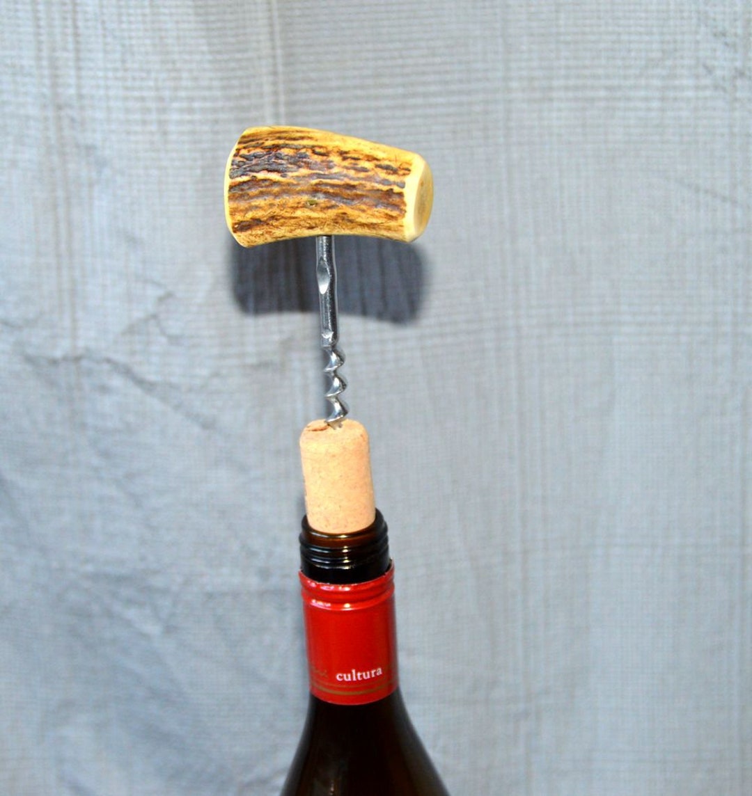 Old Corkscrew With Bone Handle, Corkscrew Made of Antler - Etsy