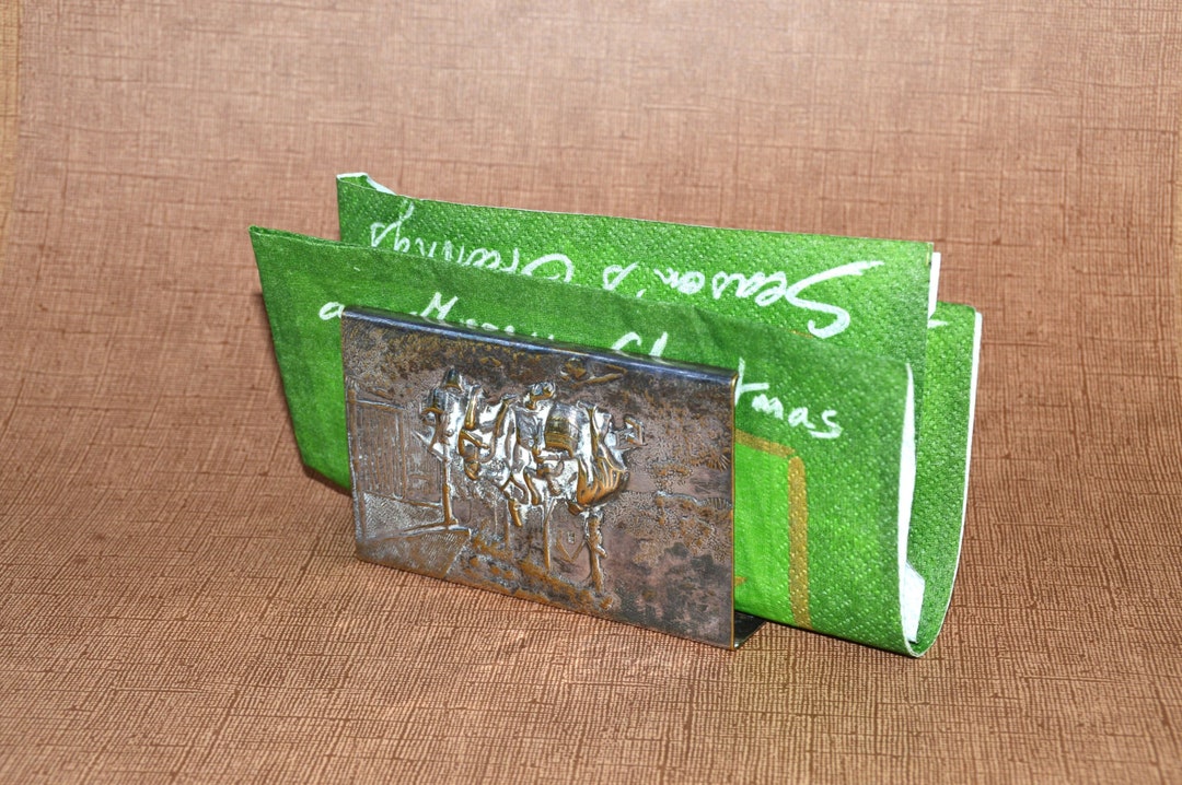 Napkin Holder, Letter Holder Silver Plated, Stand for Napkins, Stand ...