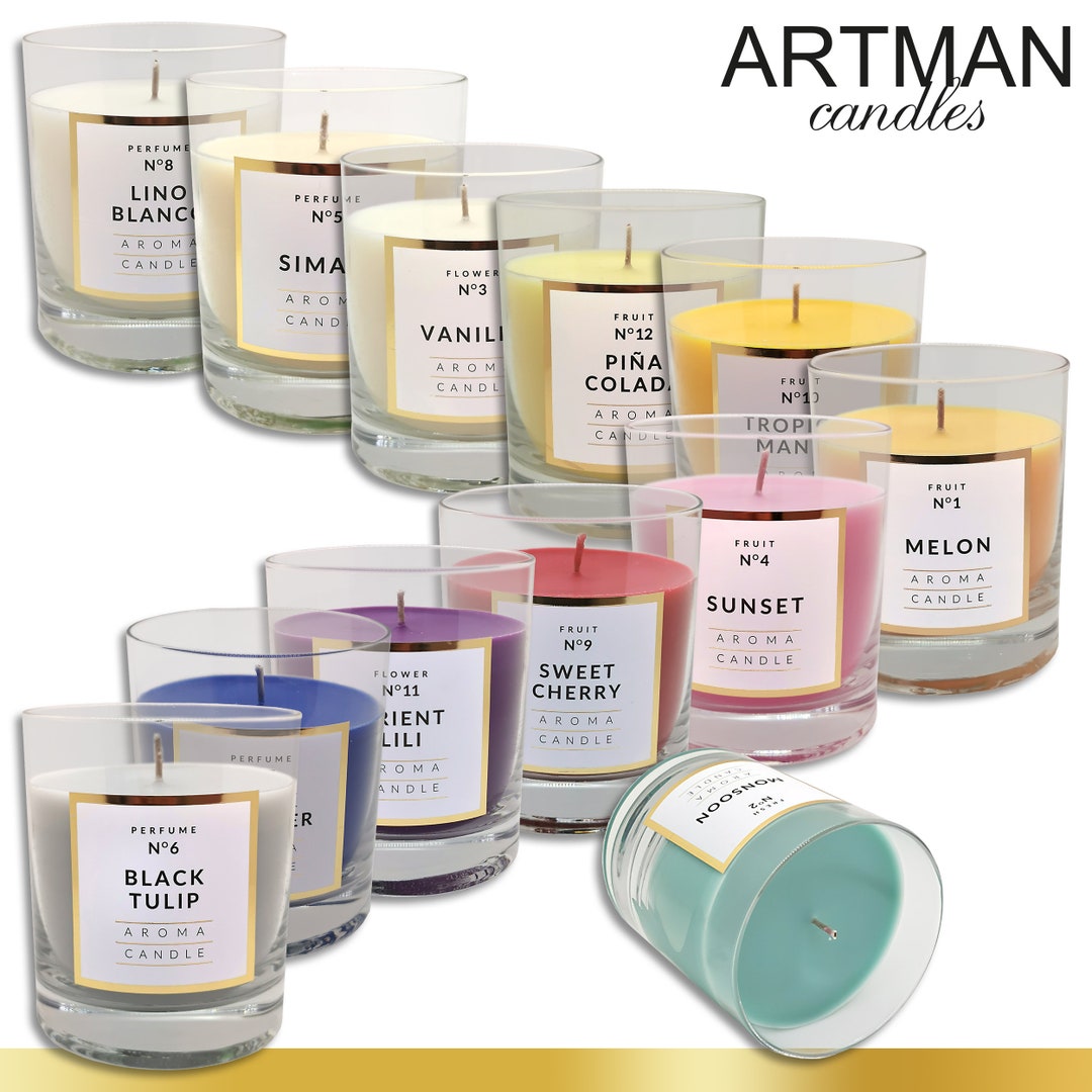 250 G Scented Candle in a Glass | 12 Different Scents to Choose From ...