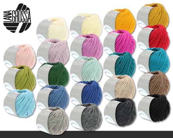 Lana Grossa 50 G Feltro Felt Wool Virgin Wool Knitting Felt - Etsy