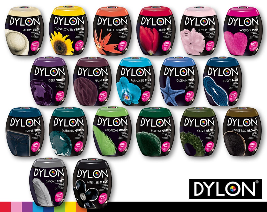Dylon 350 G Fabric Dye for Washing Machine All-in-1 Easy Application 19 ...