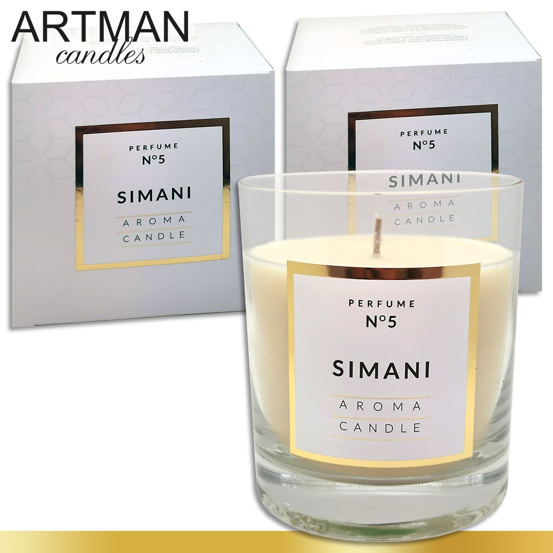 2 X 250 G Scented Candle in Glass Simani 114 H Burning Time Candle Gift ...