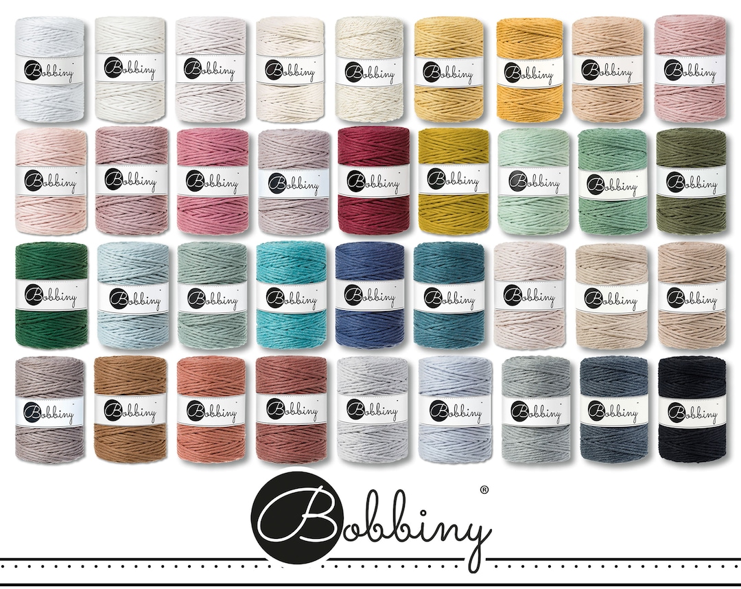 Bobbiny 100 M Macrame Cord Ø 5 Mm Cord Hanging Basket 36 Colors - Etsy