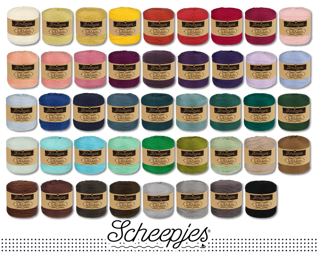 Scheepjes 100 G Whirlette Cotton Blend Yarn Knitting Crochet Wool Yarn ...