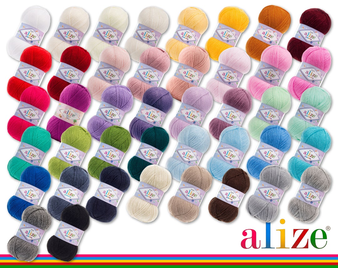 Alize 3 X 100 G Sekerim Bebe Baby Wool Knitting Crochet Yarn Wool ...
