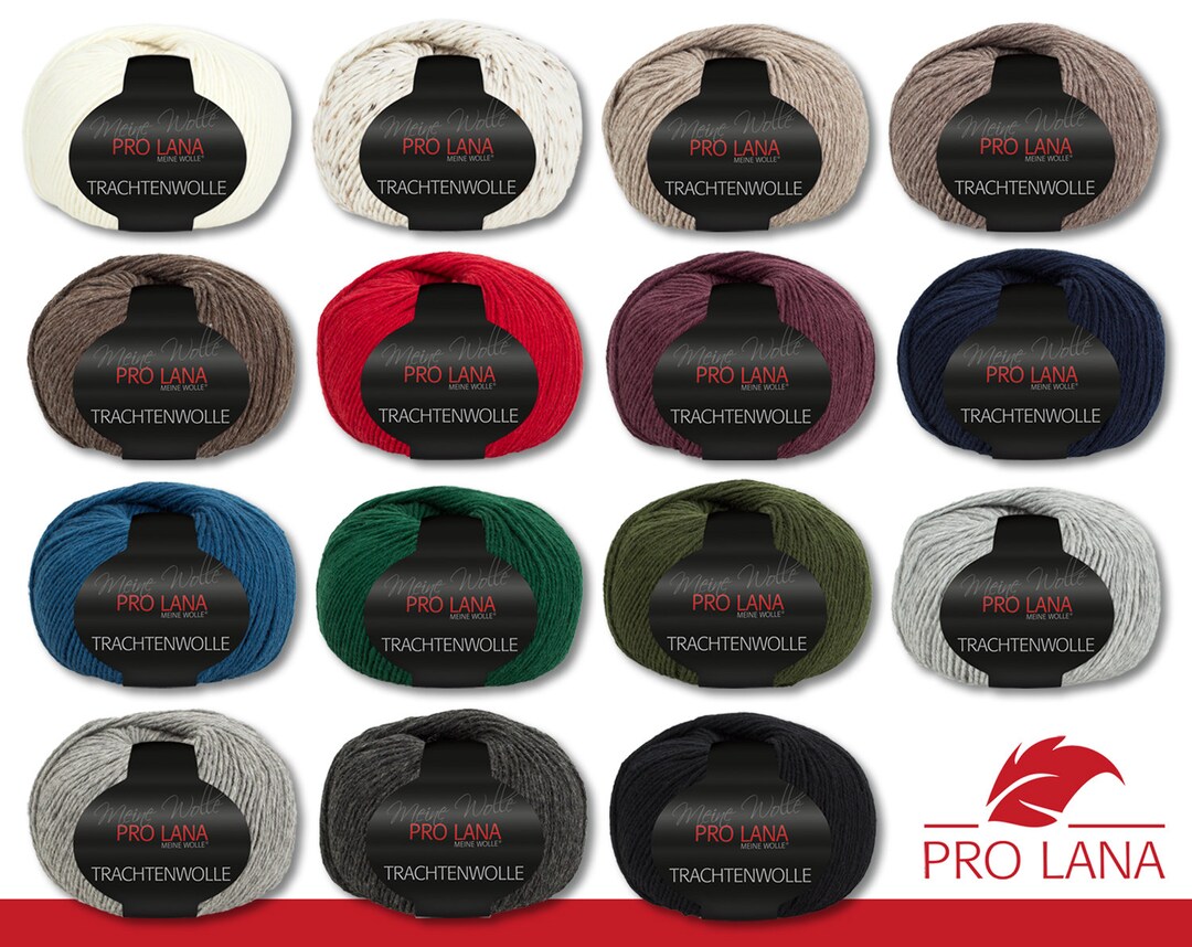 Pro Lana 3 X 100g Traditional Wool Knitting Crochet Yarn Soft Easy-care ...