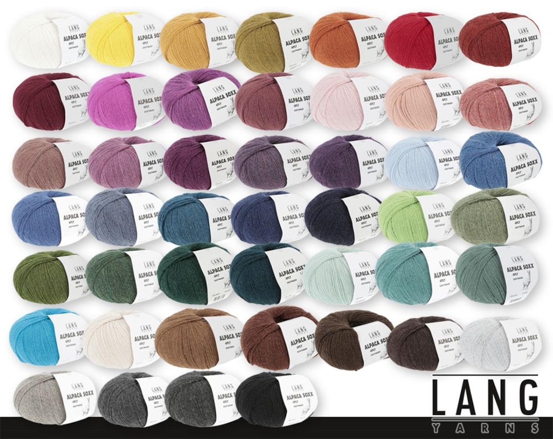 Lang Yarns 100 G Alpaca Soxx 4-ply Wool Knitting Crochet Sock Yarn Alpaca Easywash 46 Colors - Etsy