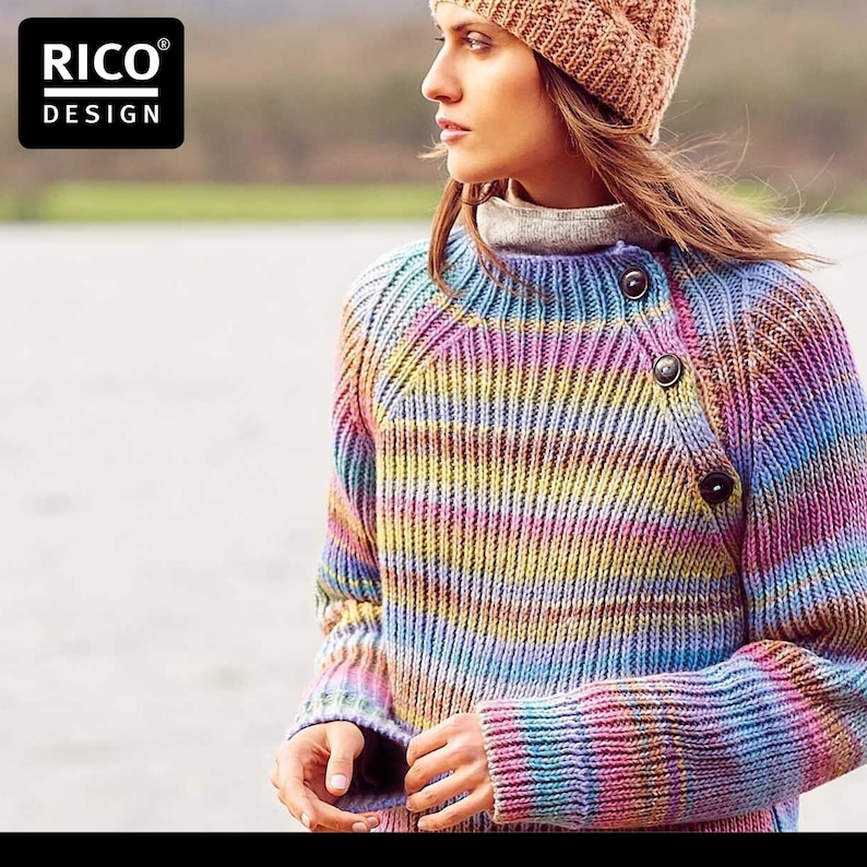 Rico Design 50 G Creative Melange Chunky Winter Wool Gradient Yarn ...