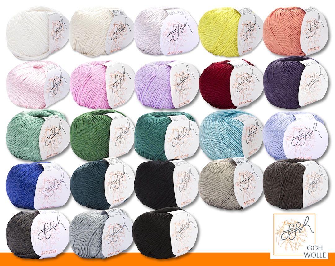 Ggh 50 G Mystic Summer Yarn Cotton Viscose bamboo Knitting Crochet ...