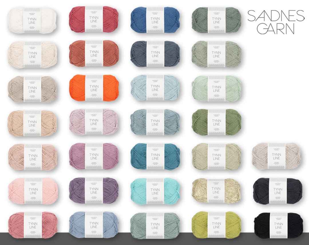 Sandnes 50 G Tynn Line Summer Yarn Basic Yarn Linen Look Knitting ...