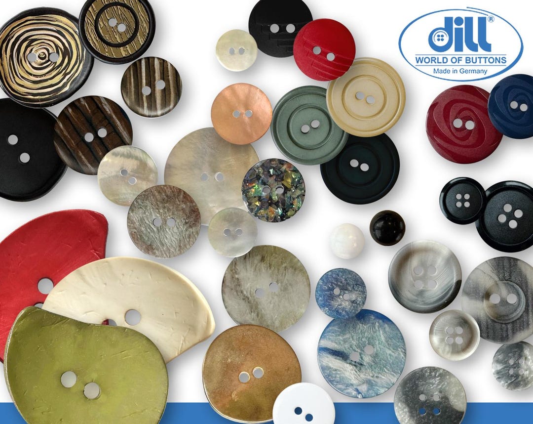 Dill Buttons Fashion Buttons Mother of Pearl Marbled Ball Shape Glitter ...