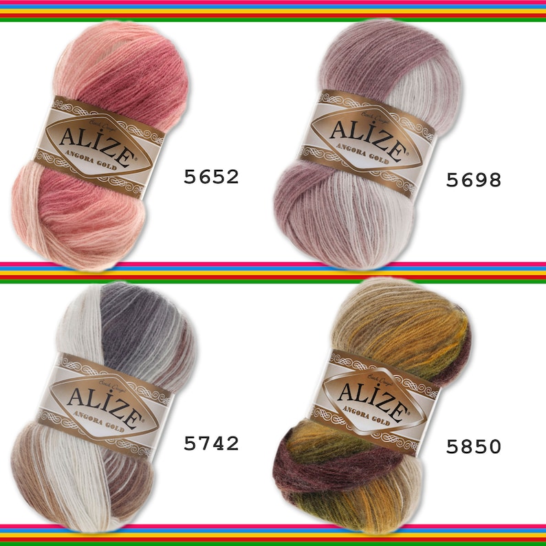 Alize 100 G Angora Gold Batik Gradient Yarn Knitting Crochet ...