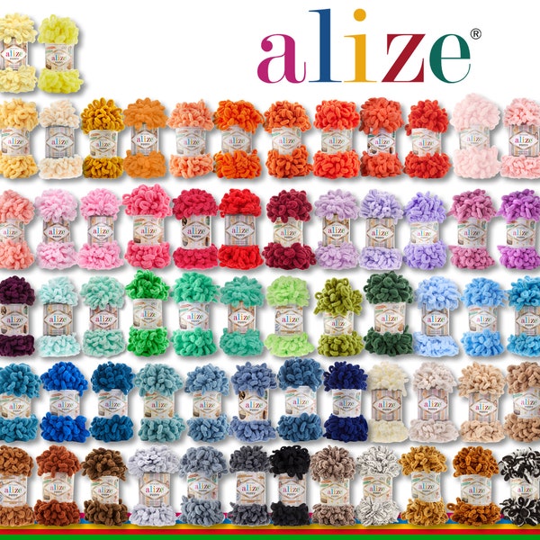 Alize Puffy Yarn - Etsy