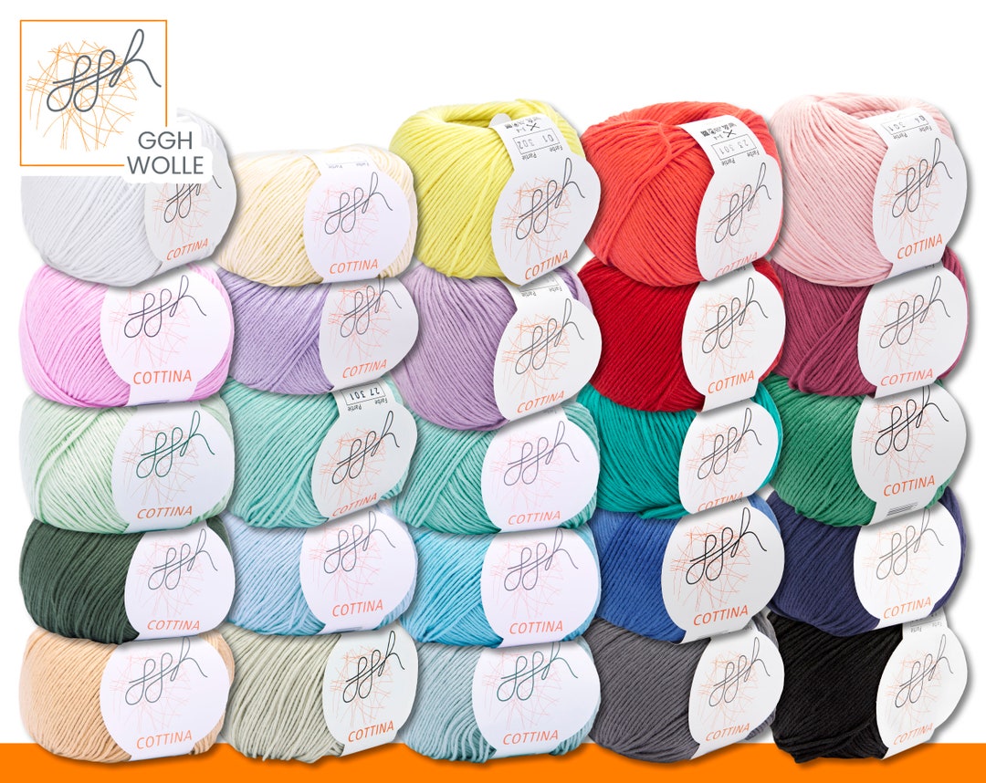 Ggh 50 G Cottina Cotton Yarn Wool Crochet Knitting Summer Yarn ...