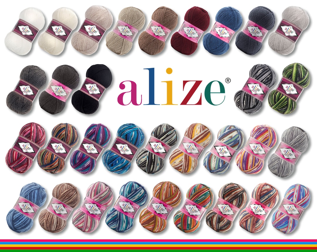 Alize 3 X 100 G Superwash Comfort Socks Sock Yarn Stocking Yarn Single ...