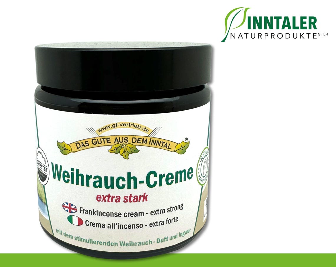 110 Ml Frankincense Cream Extra Strong in a Glass Jar for Rheumatic ...