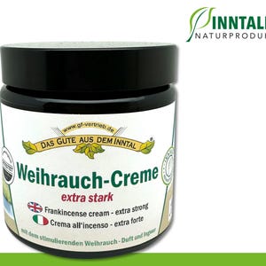 110 Ml Frankincense Cream Extra Strong in a Glass Jar for Rheumatic ...