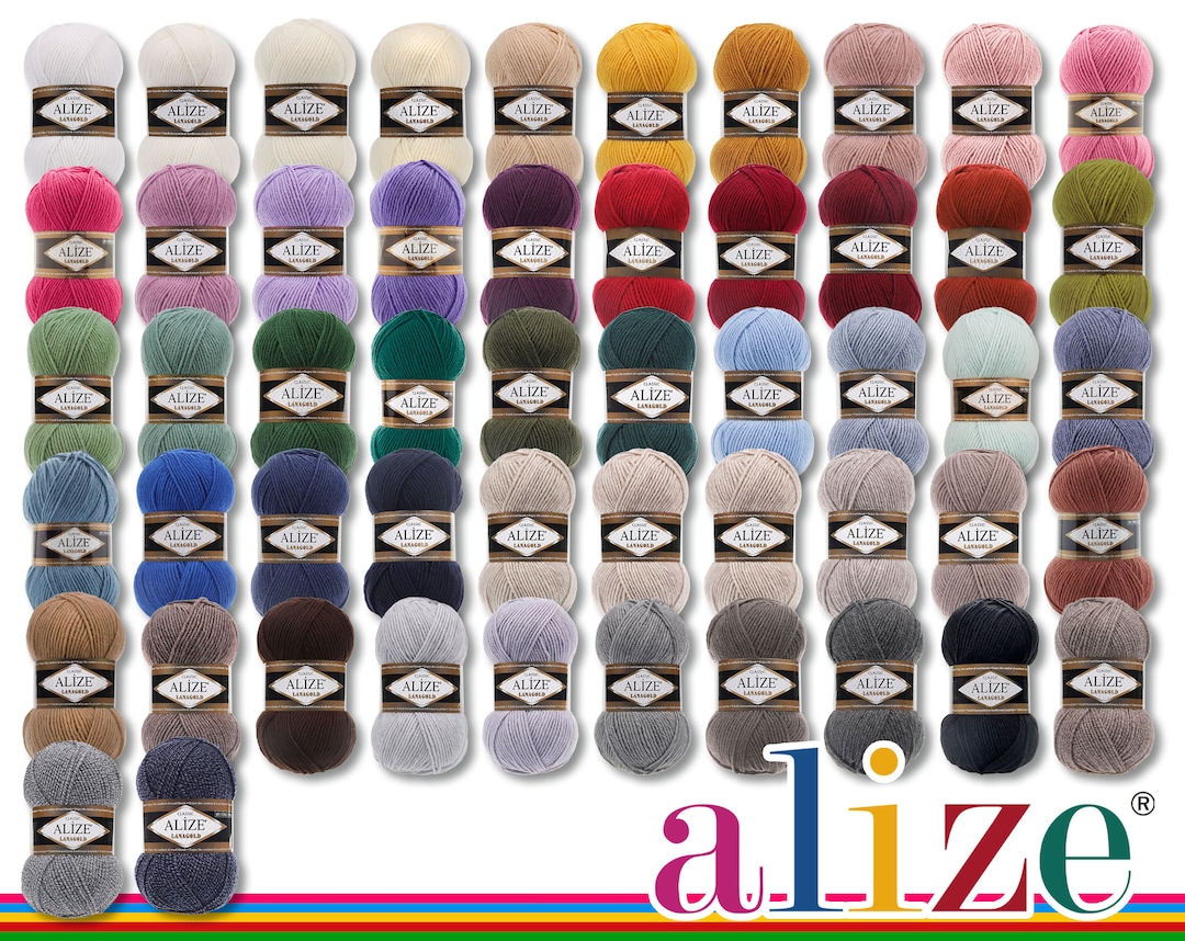 Alize 100 G Lanagold From Wool and Acrylic Universal Plain Crochet ...