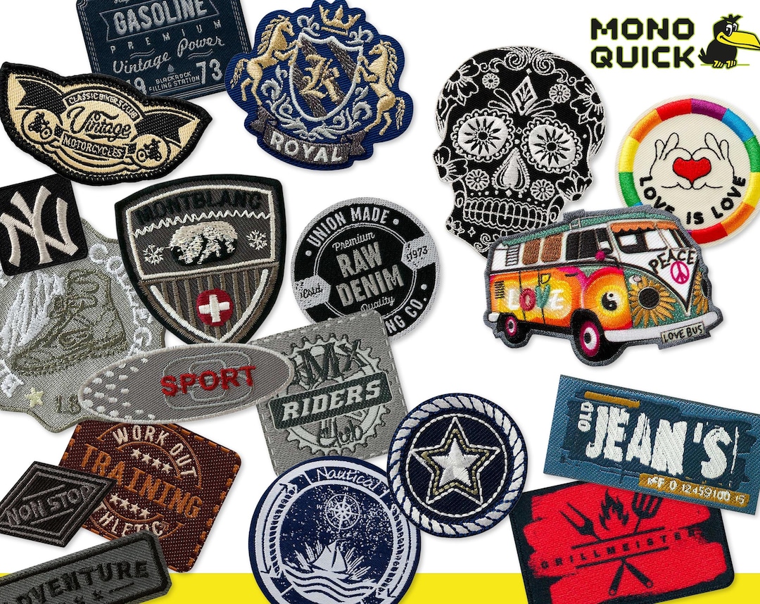 Mono-quick Patches Iron-on Patches Appliques Patches Label Crest ...