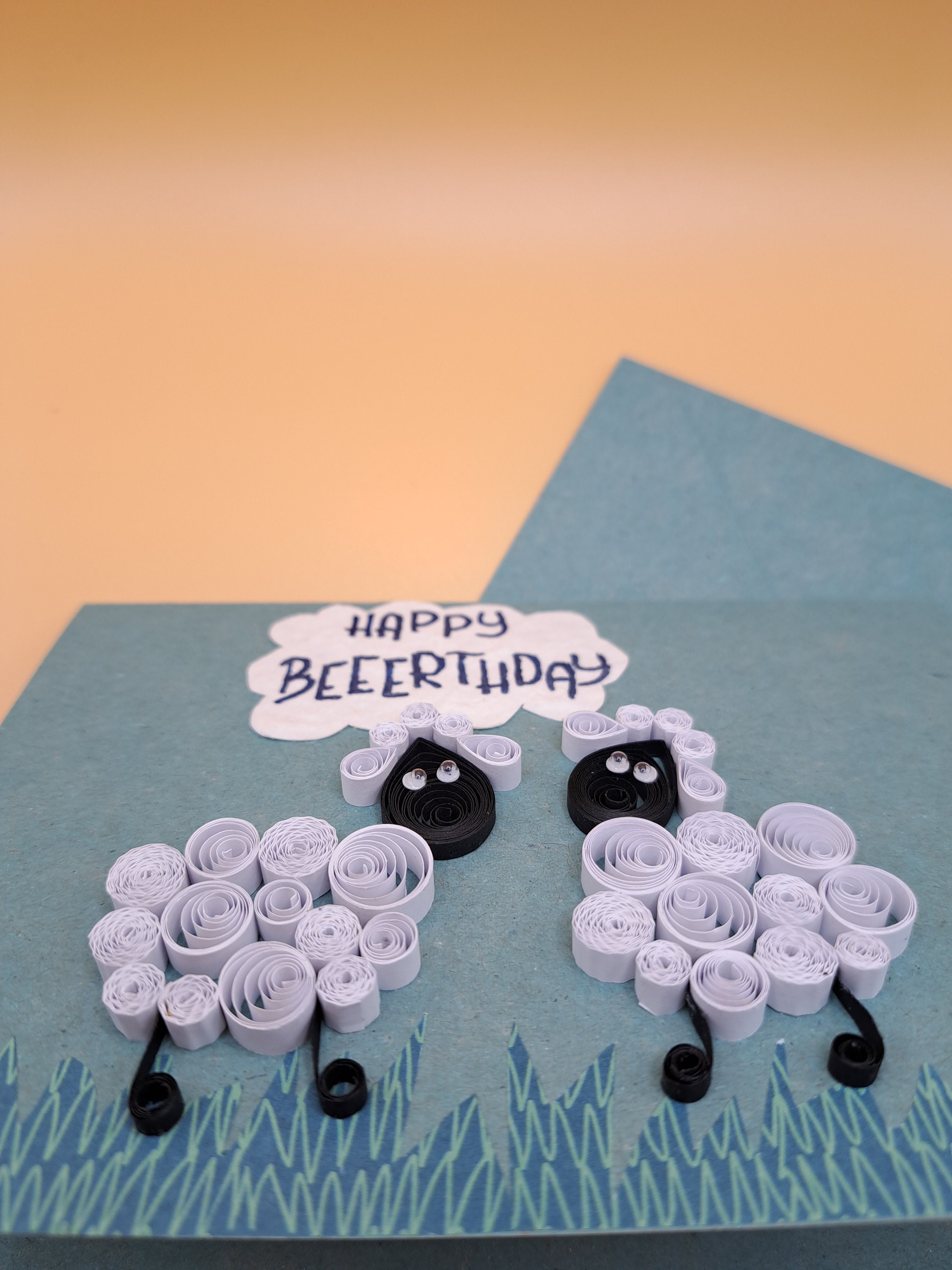 Tarjeta de cumpleaños de oveja - Oveja feliz - Cumpleaños Bäh - Feliz ...