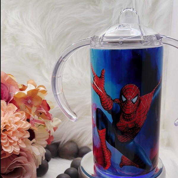 Spiderman Sippy Cup - Etsy