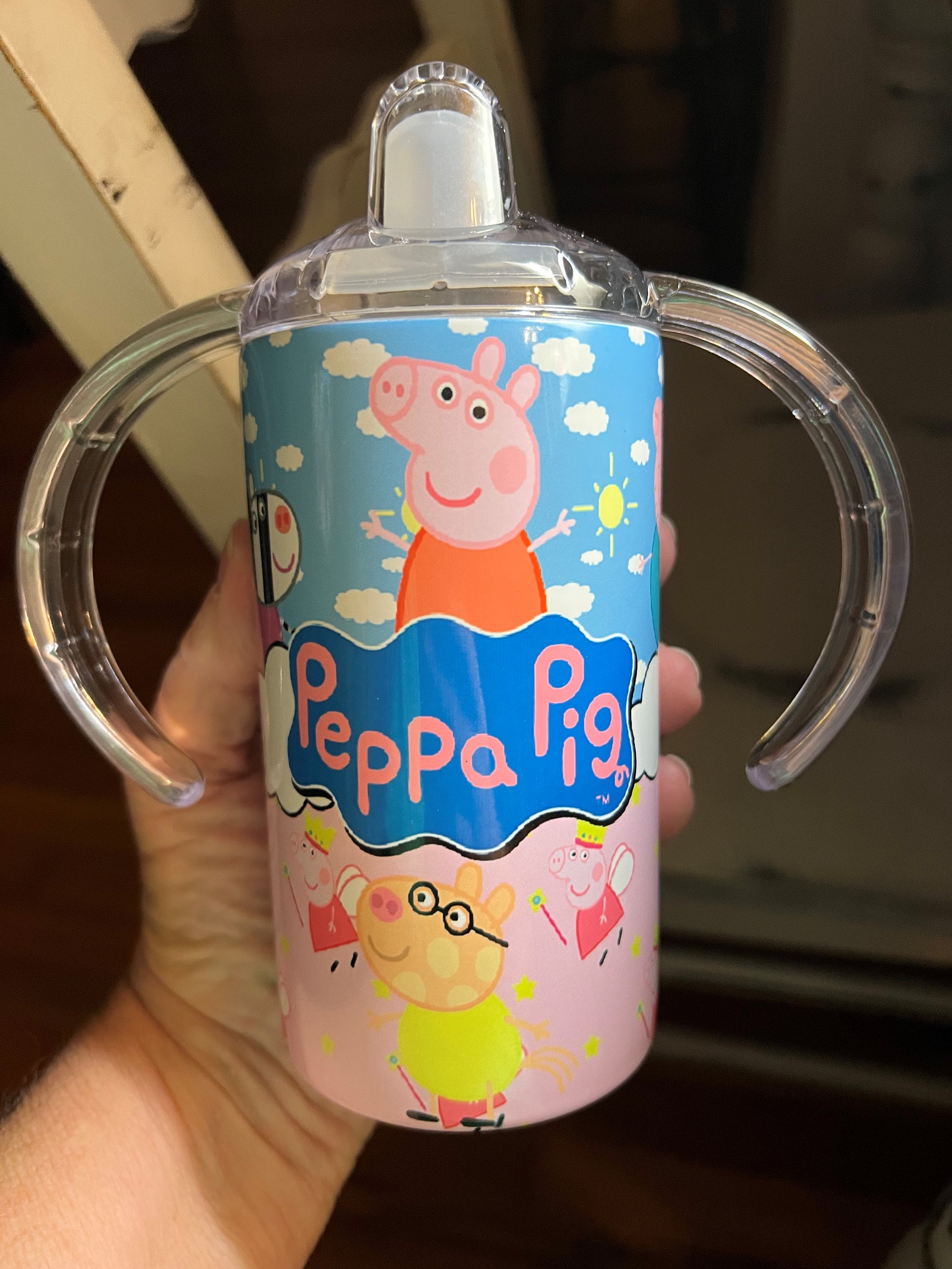 Peppa Pig Sippy Cup - Etsy