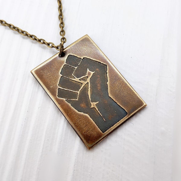 Black Lives Necklace - Etsy