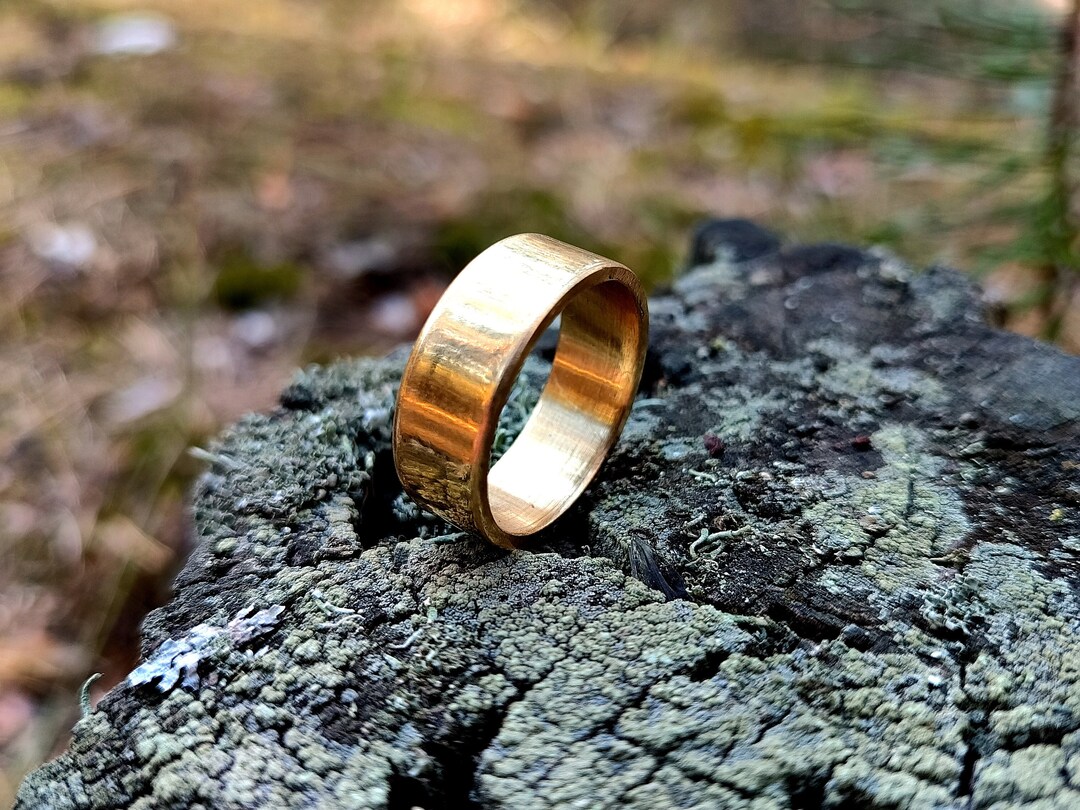 Hand-forged Brass Ring: A Rustic and Unique Statement Piece for ...