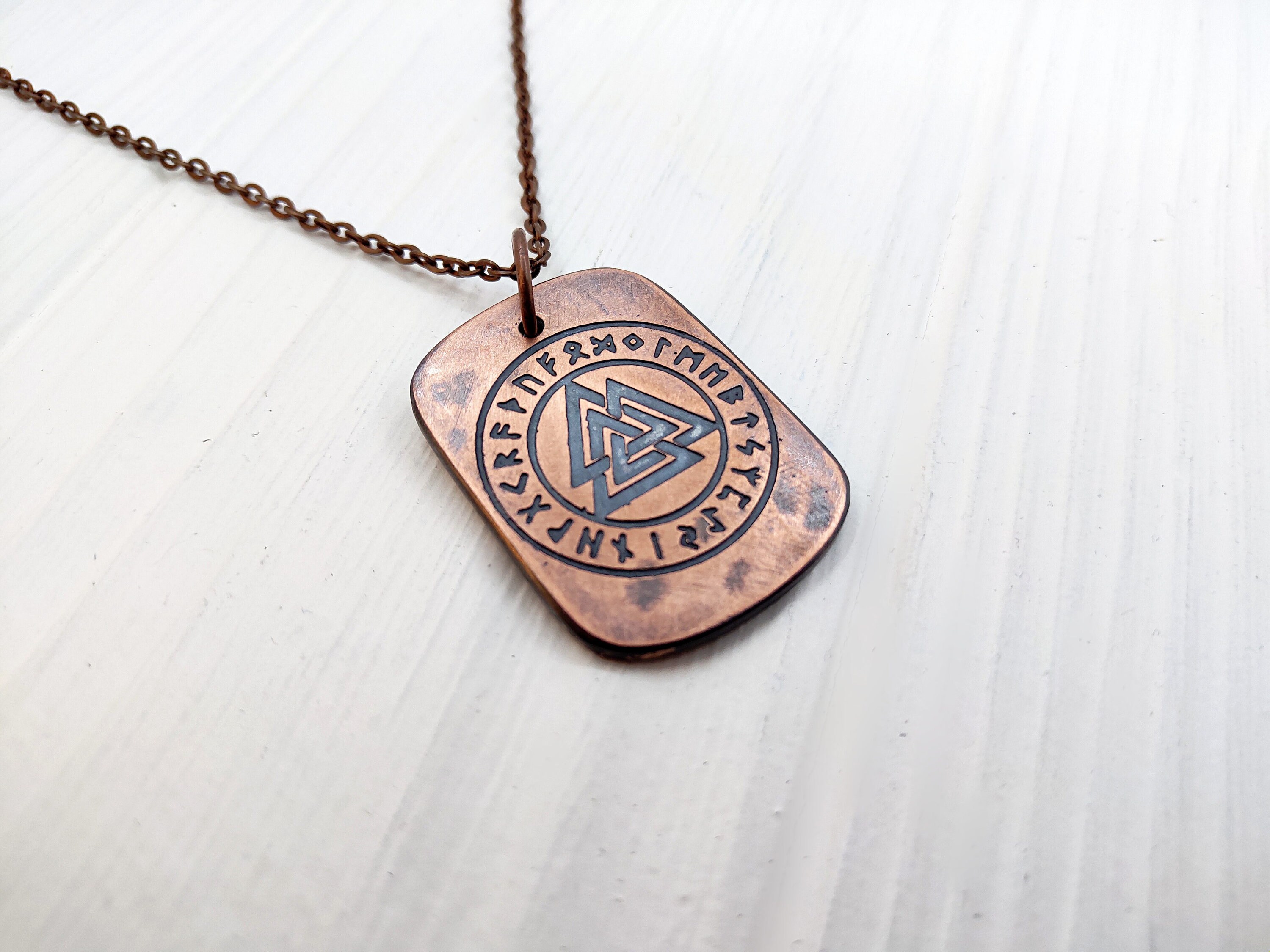 Viking Valknut Necklace Valhalla Jewelry Trinity Necklace | Etsy