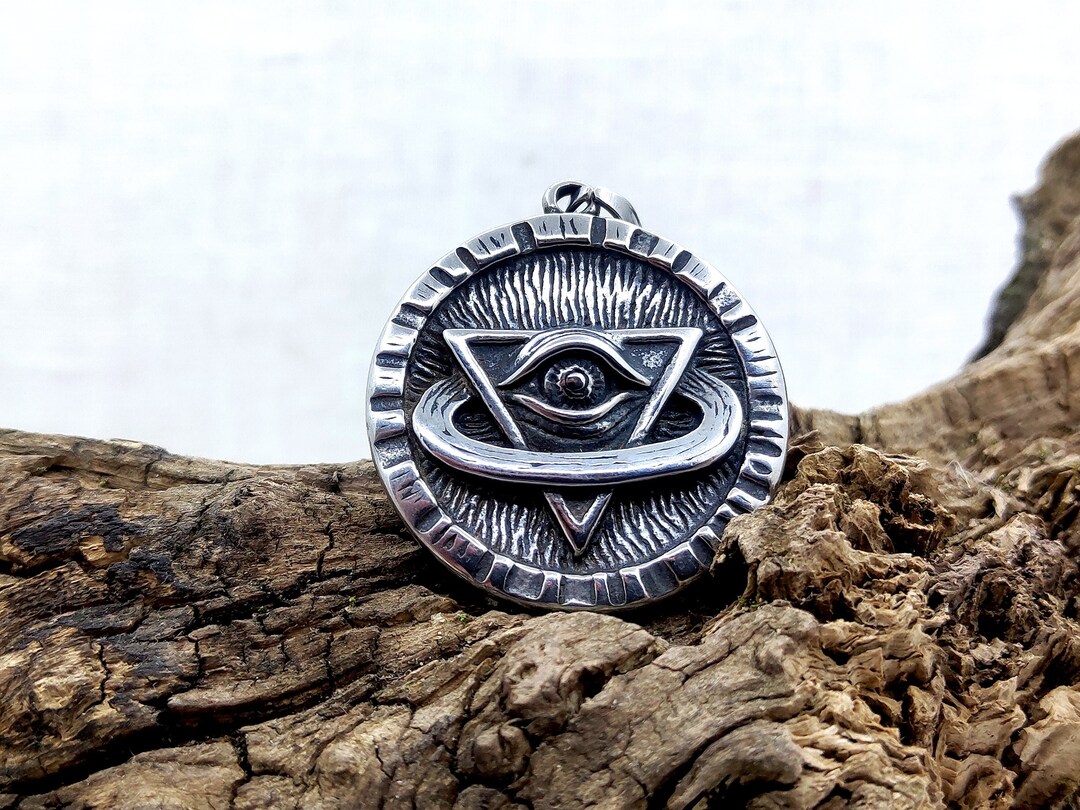 The All-seeing Eye: Stainless Steel Eye of Providence Pendant for a ...