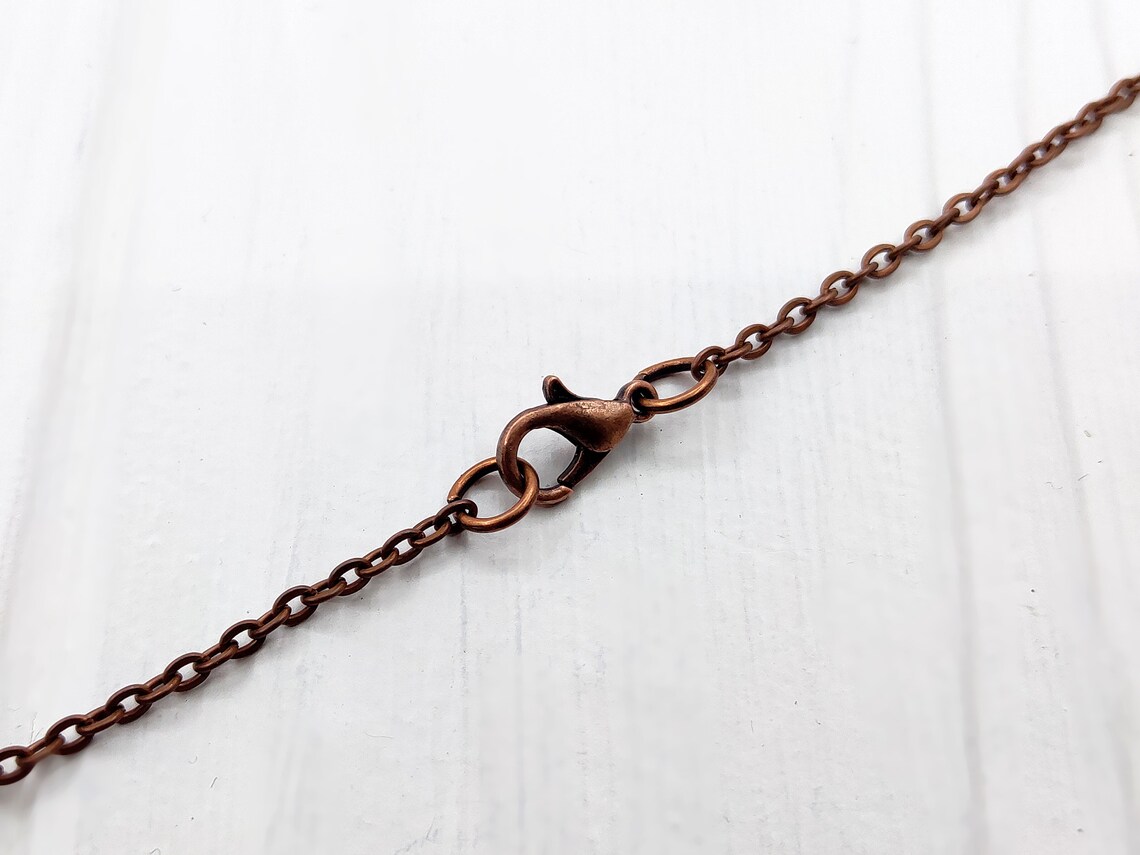 Alchemie aarde symbool ketting Koperen ketting Aarde - Etsy Nederland