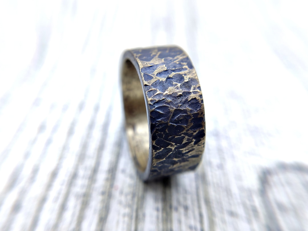 Hand-hammered Distressed Bronze Ring - A Simple and Timeless Statement ...