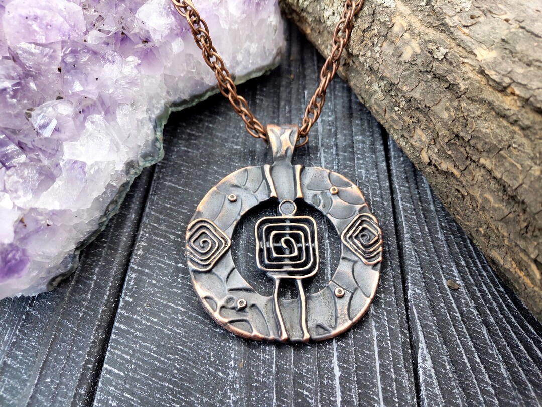 Magic Spiral Symbol Necklace, Shamanic Spiral, Sanitizing Jewelry ...