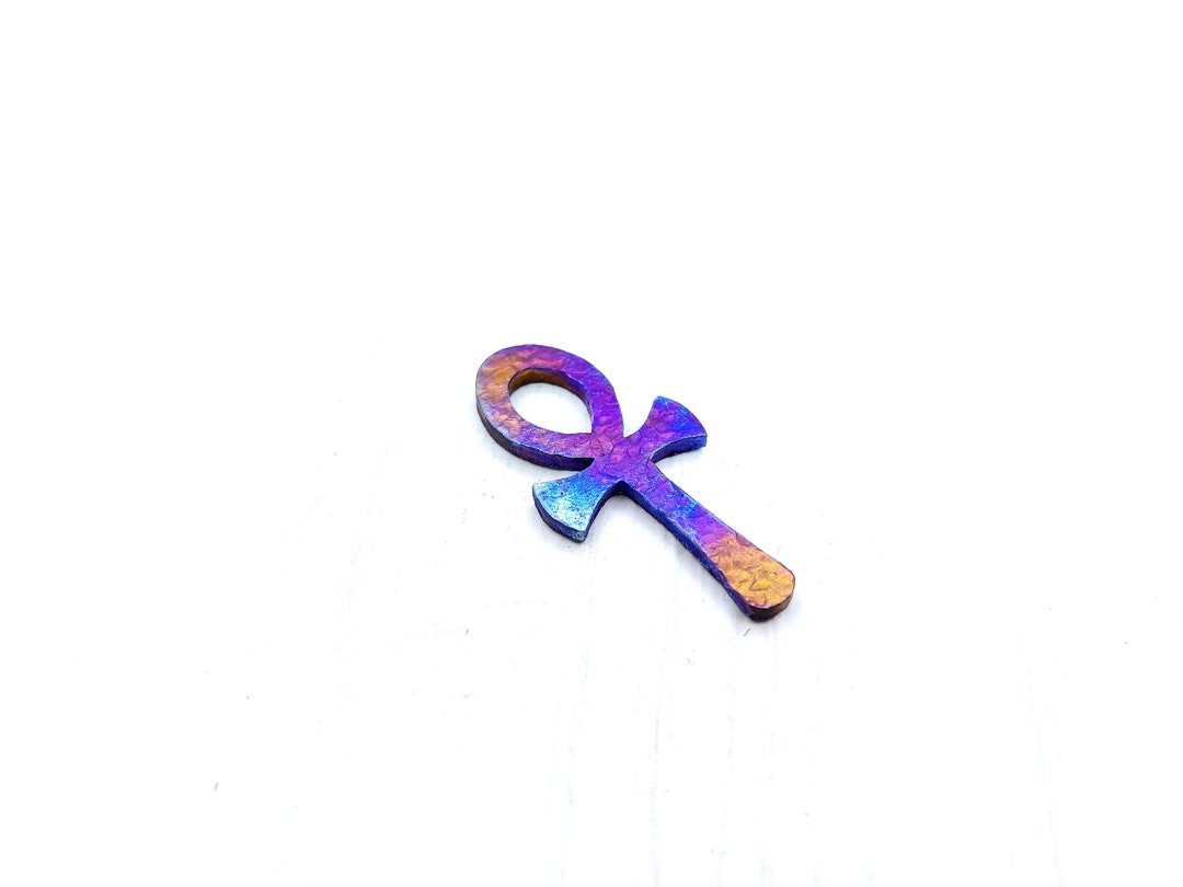Titanium Ankh Cross Pendant - Gothic Egyptian Necklace With Symbolic ...