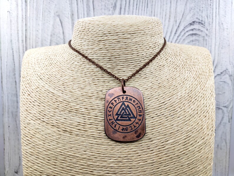 Viking Valknut Necklace Valhalla Jewelry Trinity Necklace - Etsy