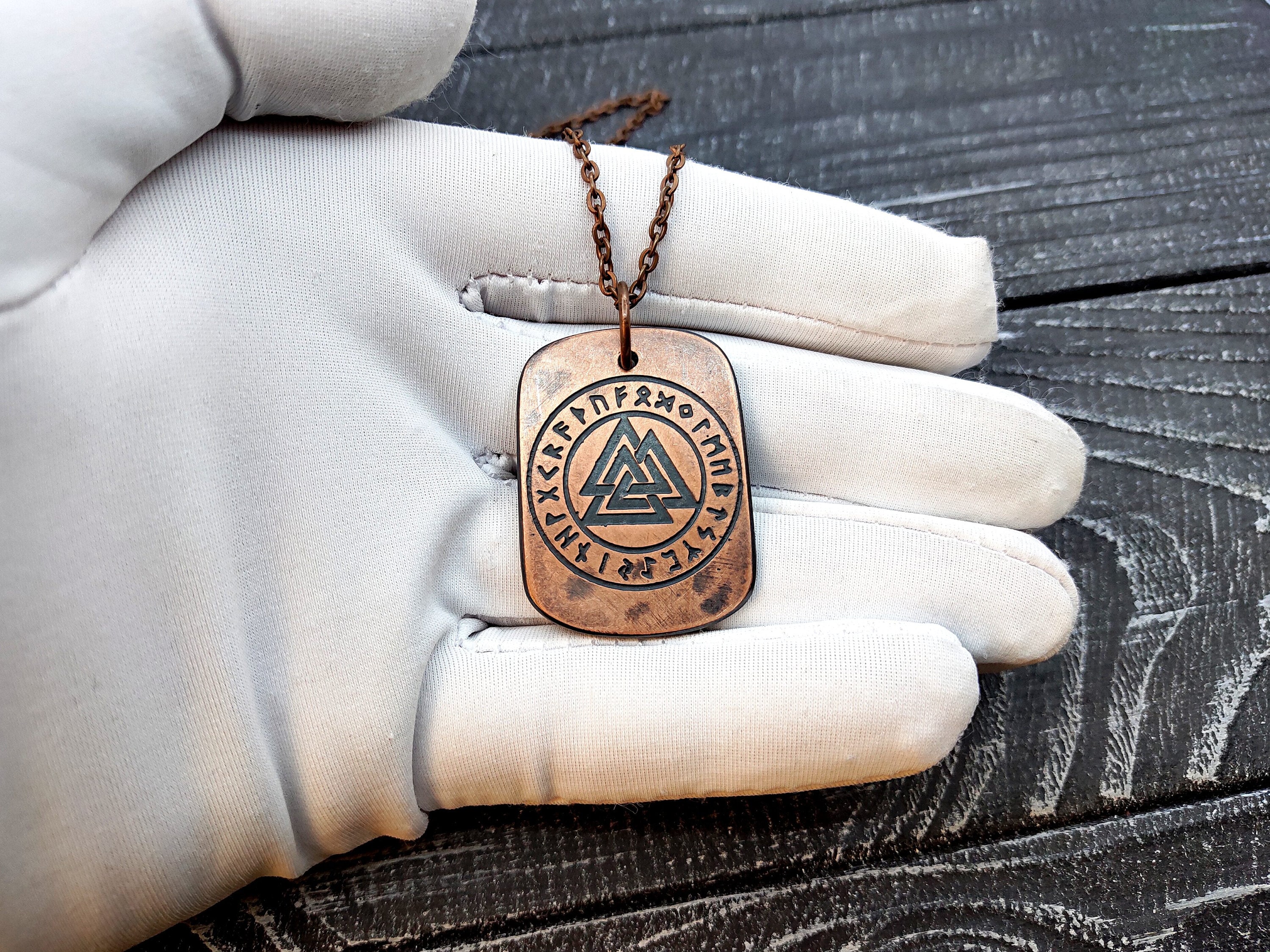 Viking Valknut Necklace Valhalla Jewelry Trinity Necklace - Etsy