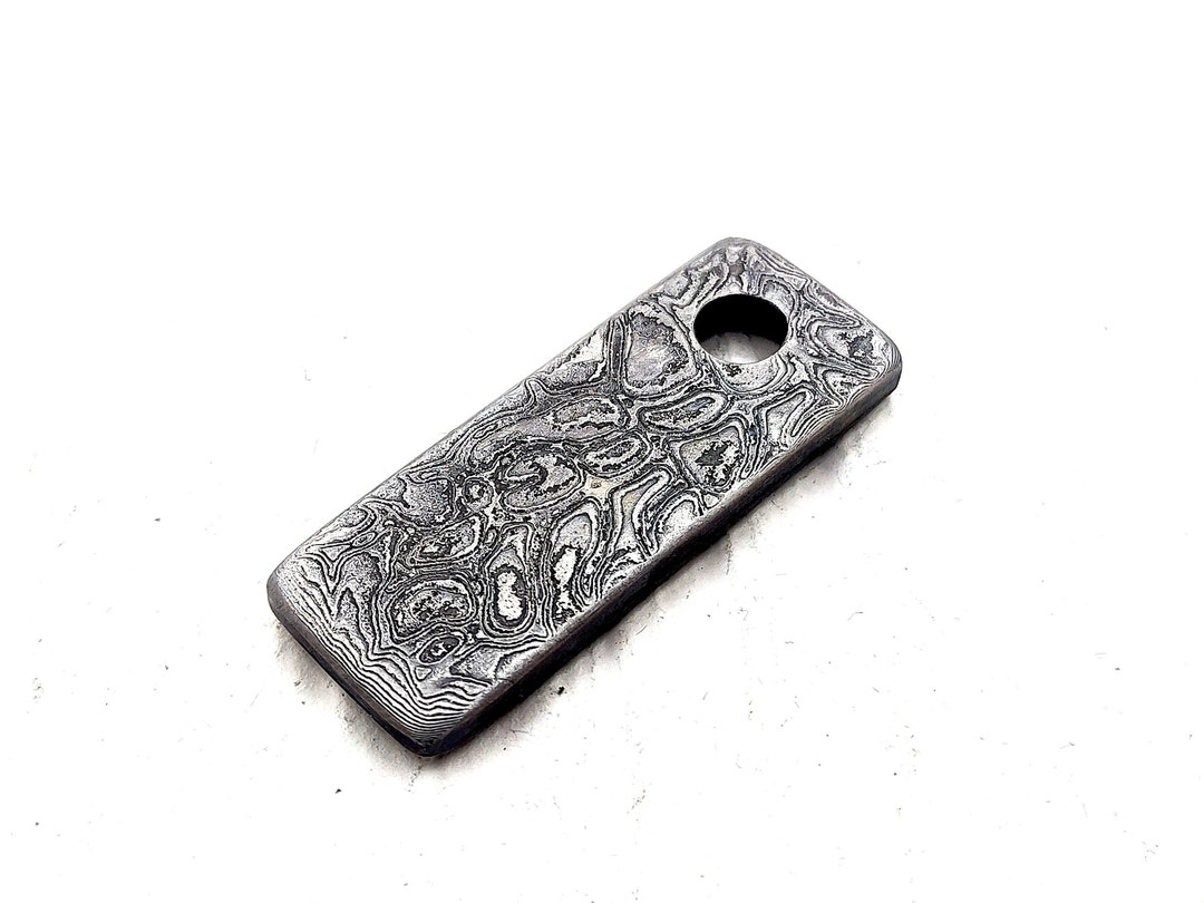 Rustic Damascus Steel Pendant Damascus Pendant Damascus - Etsy