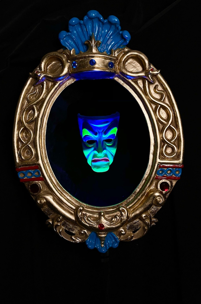 Handcrafted Baroque Mirror, Evil Queen Fantasy Decor, Collector Prop ...