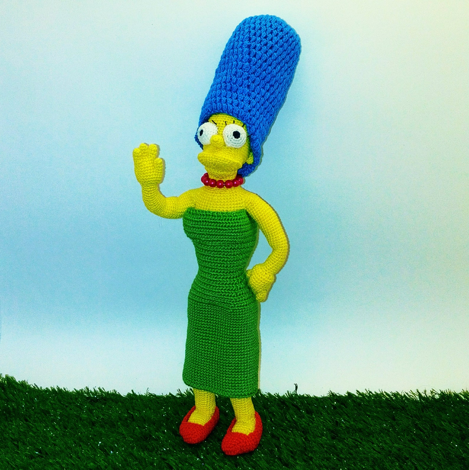 Amigurumi Crochet Pattern Marge Simpson Cartoon Character Etsy