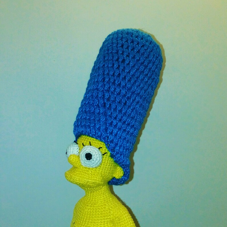 Amigurumi Crochet Pattern Marge Simpson Cartoon Character Etsy